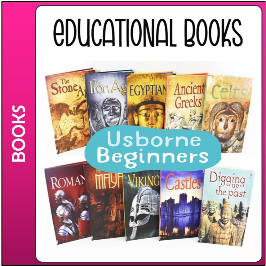 Usborne Beginners History Book Set - Stone Age, Egyptians, Ancient ...