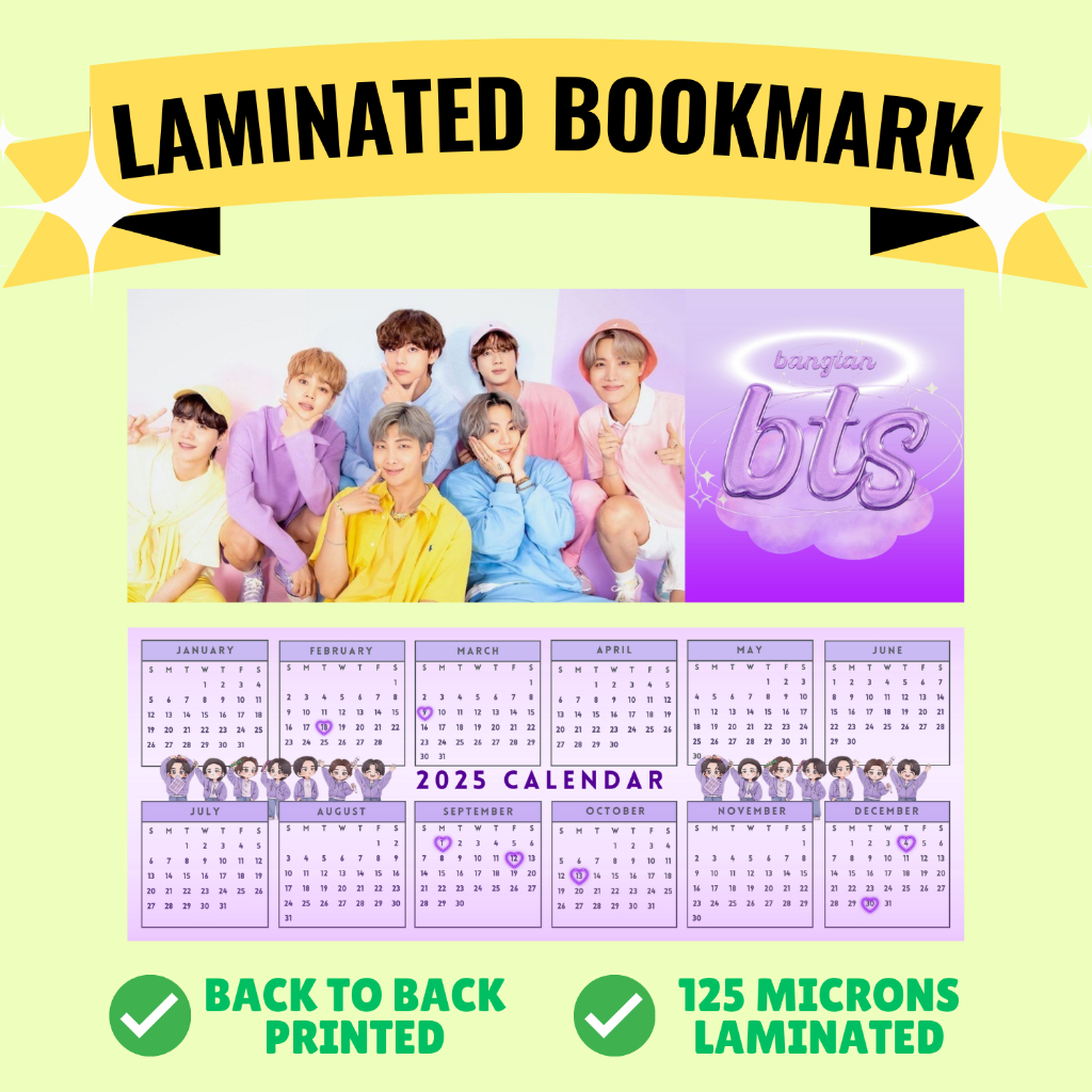 LAMINATED BOOKMARKS | SOUVENIR AND FREEBIES | KPOP EDITION | Shopee ...