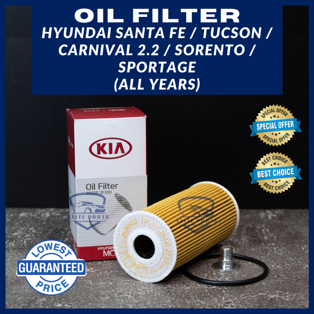 OIL FILTER for HYUNDAI SANTA FE / TUCSON / KIA CARNIVAL 2.2 / SORENTO ...