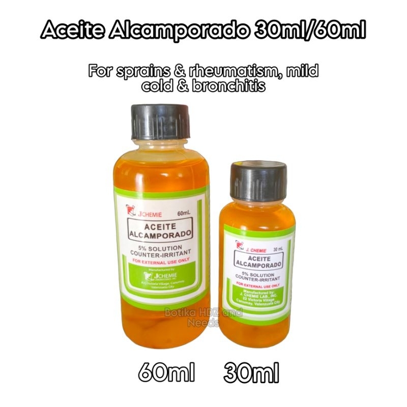 Aceite Alcamporado Oil 30ml/60ml for sprains & rheumatism | Shopee ...