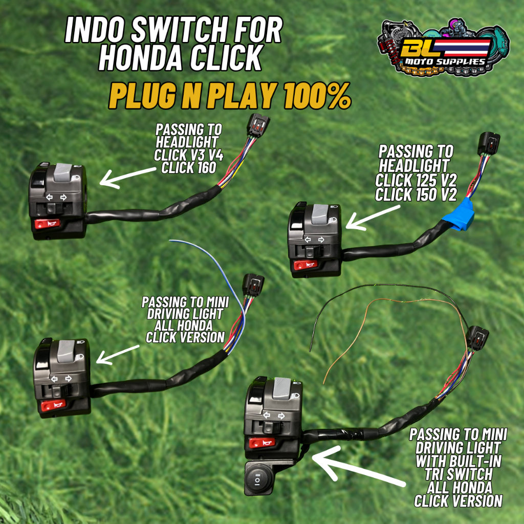 INDO SWITCH FOR ALL HONDA CLICK VERSION 100% PLUG N PLAY (NO TABAS AND ...