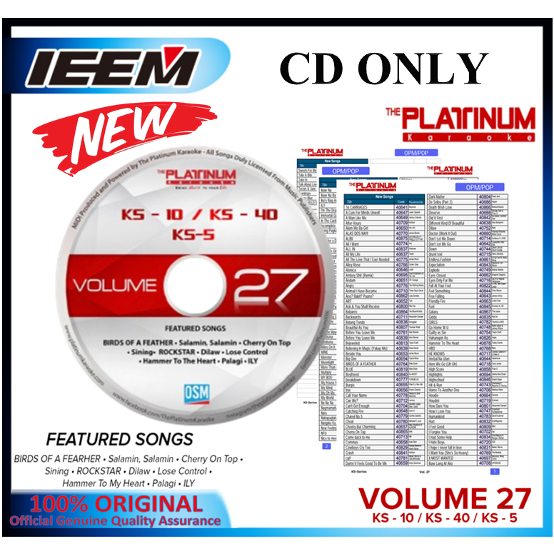 Platinum KS-5 Junior Lite CD: Volume 27 | Shopee Philippines