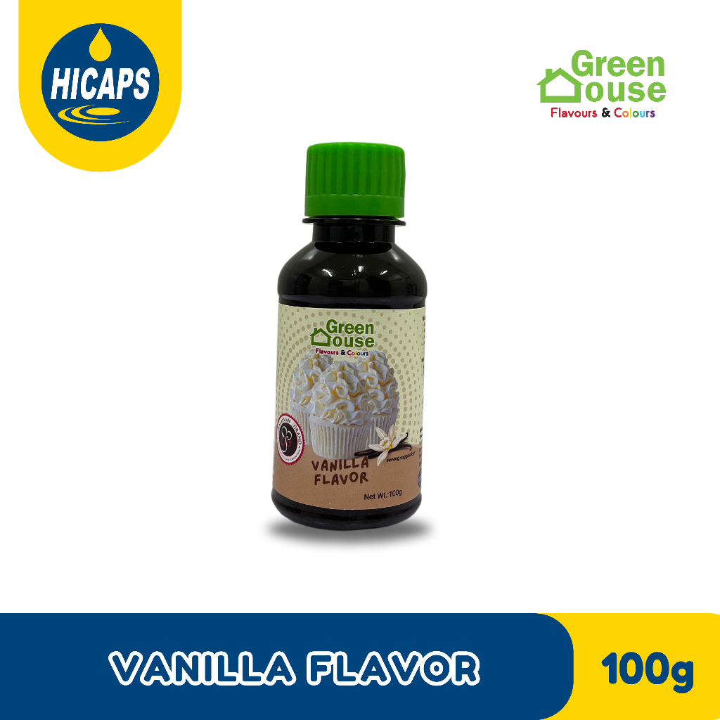 Hicaps Green House Vanilla Flavour Emulco 100g (Flavor And Color ...