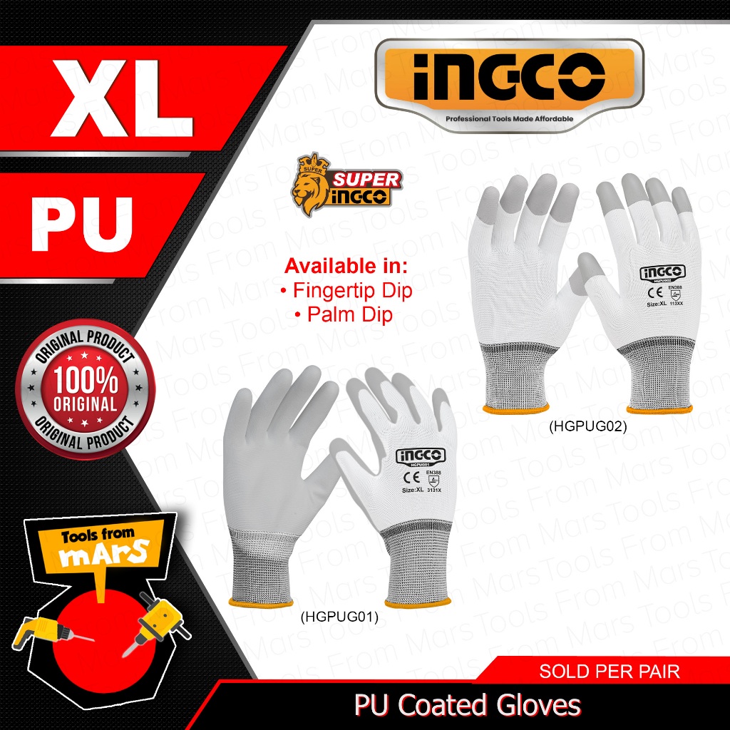 INGCO HGPUG02-XL Fingertip dip glue/ HGPUG01-XL Palm dip PU adhesive ...