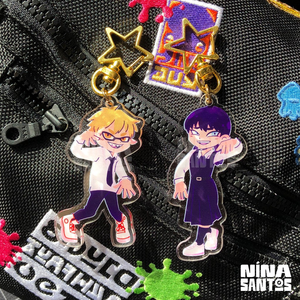 [Fanmade by Nina Santos Shop] Splatoon x Chainsaw Man Acrylic Keychain ...