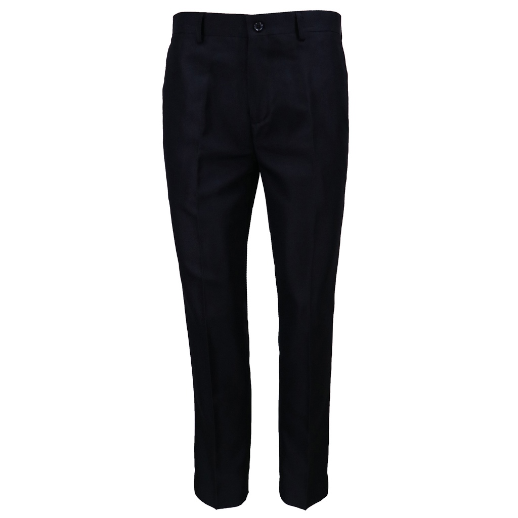 Sahara Men's Slim Fit Plain Flat Front Slacks (Black) | Shopee Philippines