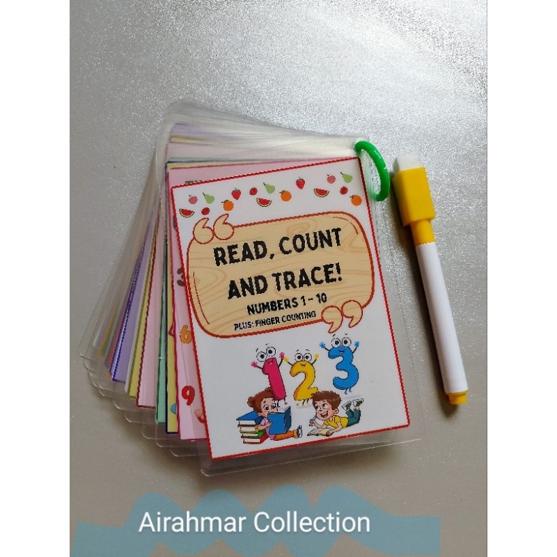Number Flashcards - Learn to Read Count and Trace Numbers for Kids # ...