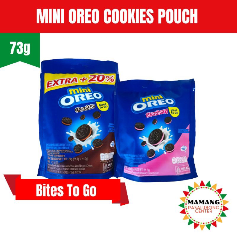 Mini Oreo Cookies Bites To Go 73g Original Chocolate Strawberry ...