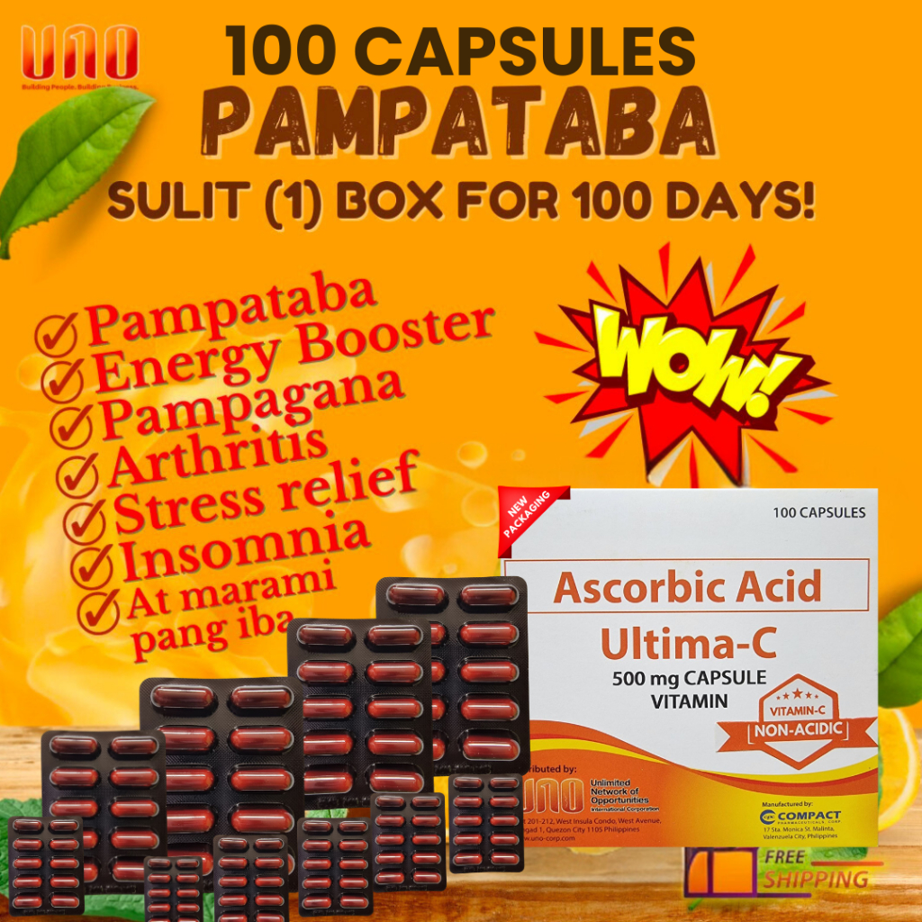 Ultima C One box 100 capsule- UNO product Original na Vitamins | Shopee ...