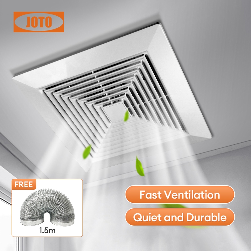 JOTO 6/8/10/12 inch Exhaust Fan Ceiling for Bathroom Ventilator Exhaust ...