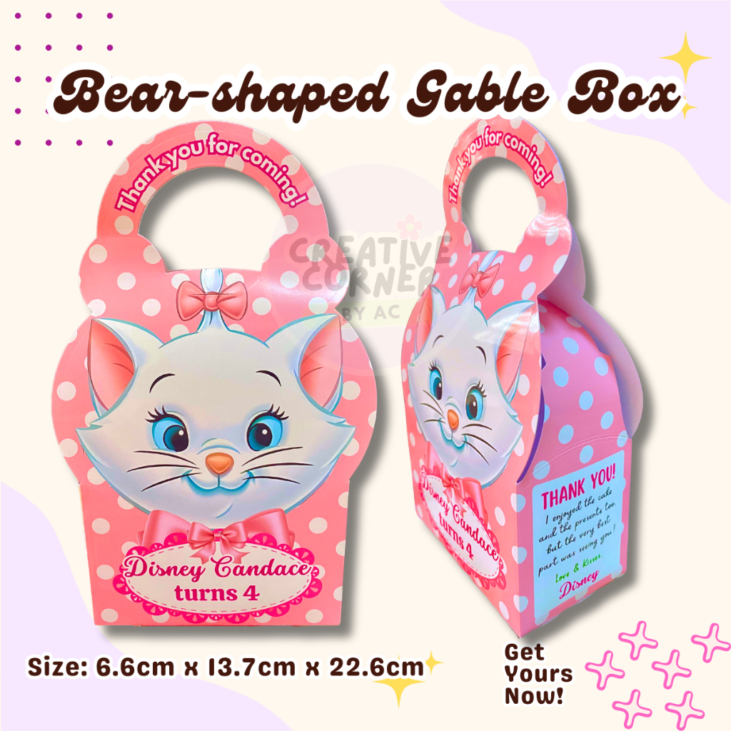 Personalized/Customized Bear Gable Box / Loot Box for Any Occasion Any ...