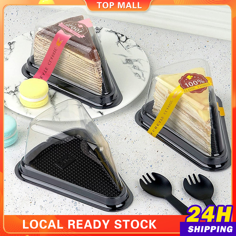 8inch Cake Slice Container Food Grade Cake Box Triangle Mousse ...