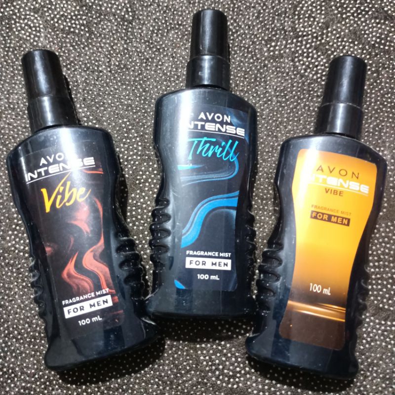 AVON Intense Fragrance Mist for Men 100ml (Vibe, Thrill) | Shopee ...