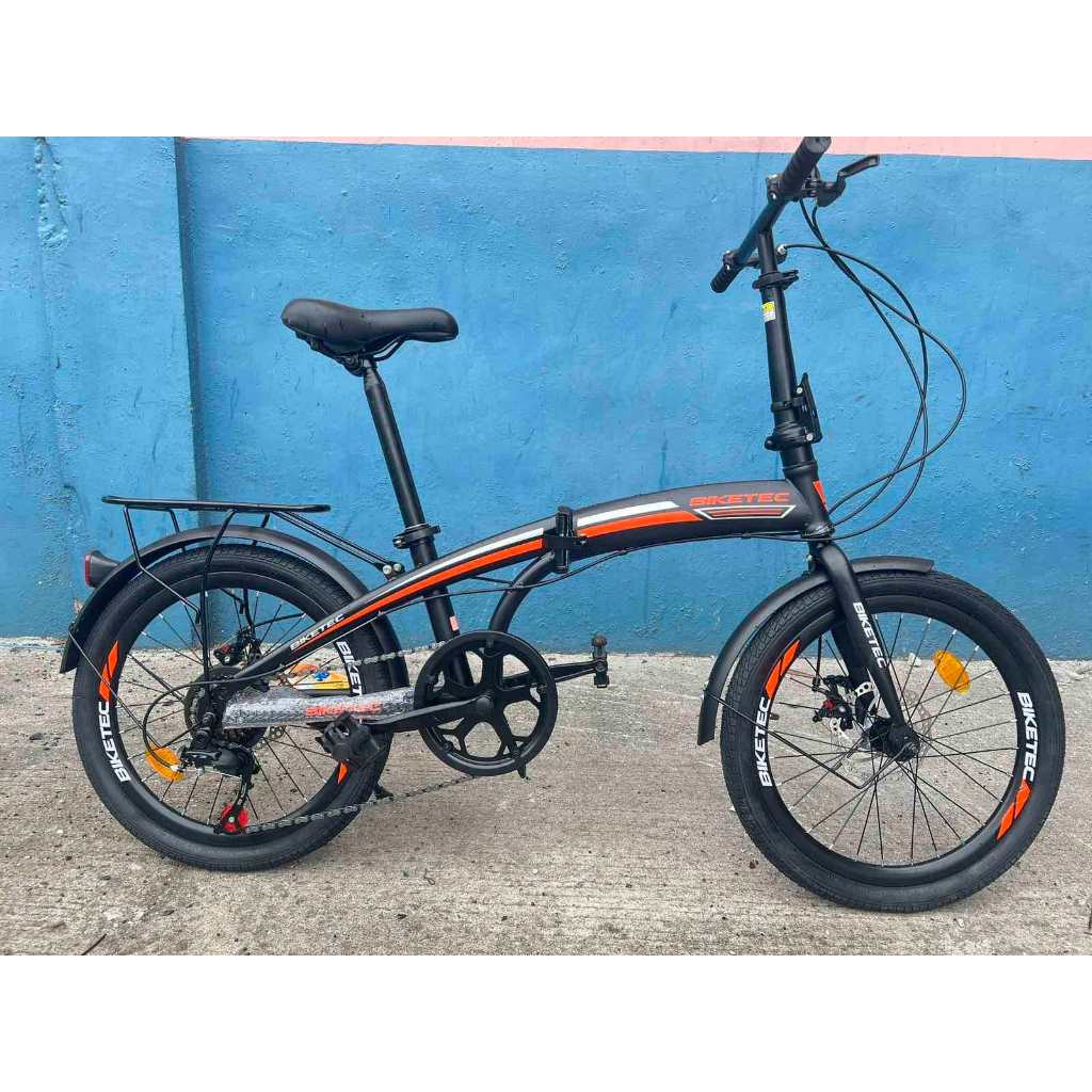 Foldable 21 speed Bicycle Biketec folding Bike Size 20" | Shopee Philippines