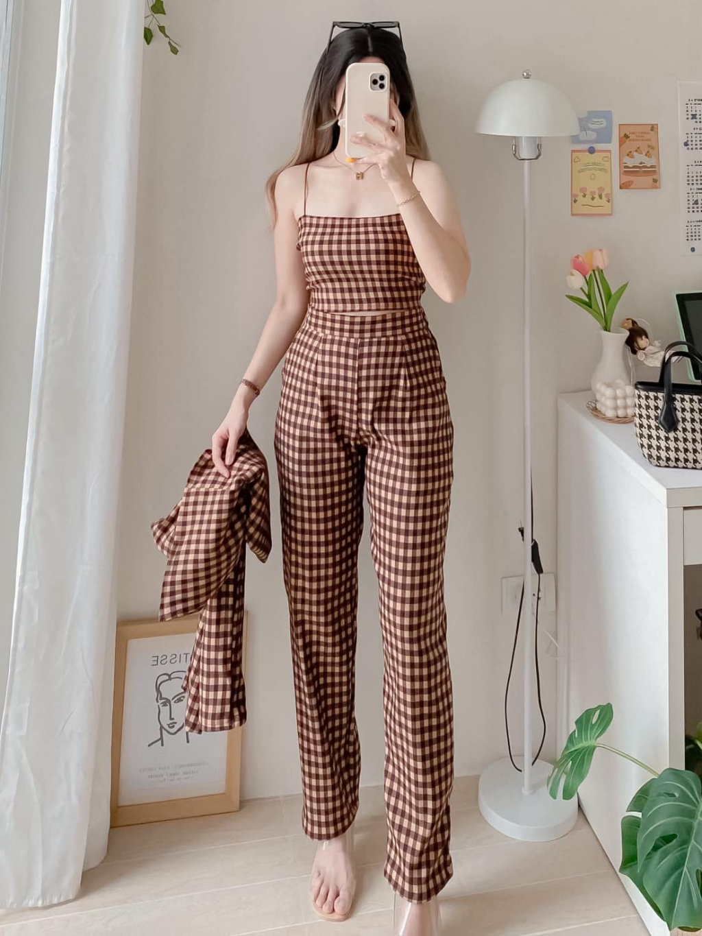 ATtrendS Olivia 3in1 Woven Terno | tube blazer crop and highwaist ...