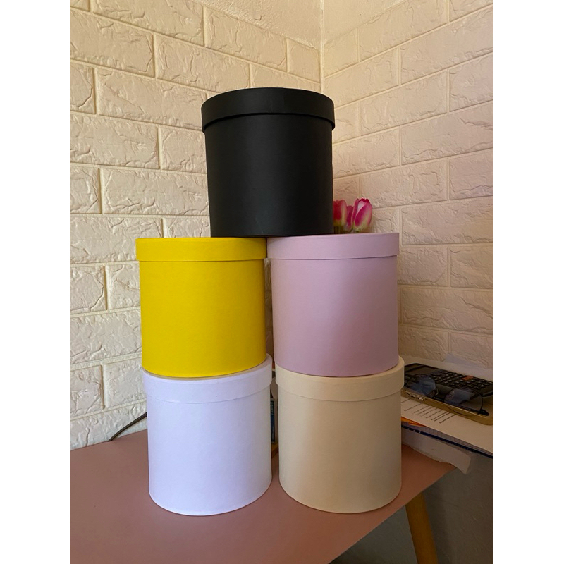 6x6 ROUND COLORED BOX HARD BOX | Shopee Philippines