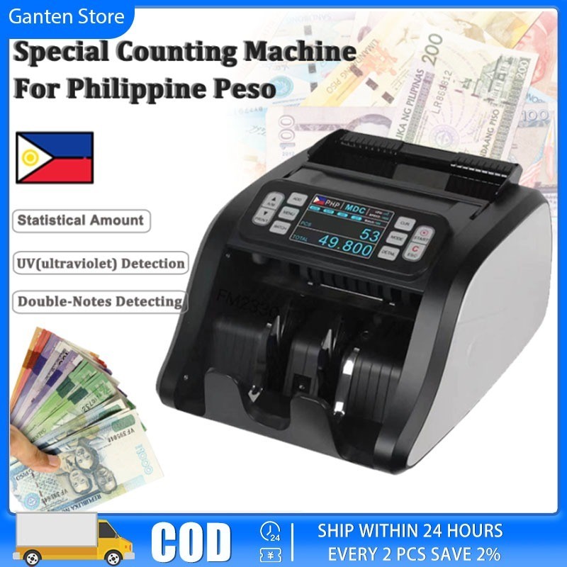 Automatic Money Counter Cash Bill Counting Statistical Amount Support ...