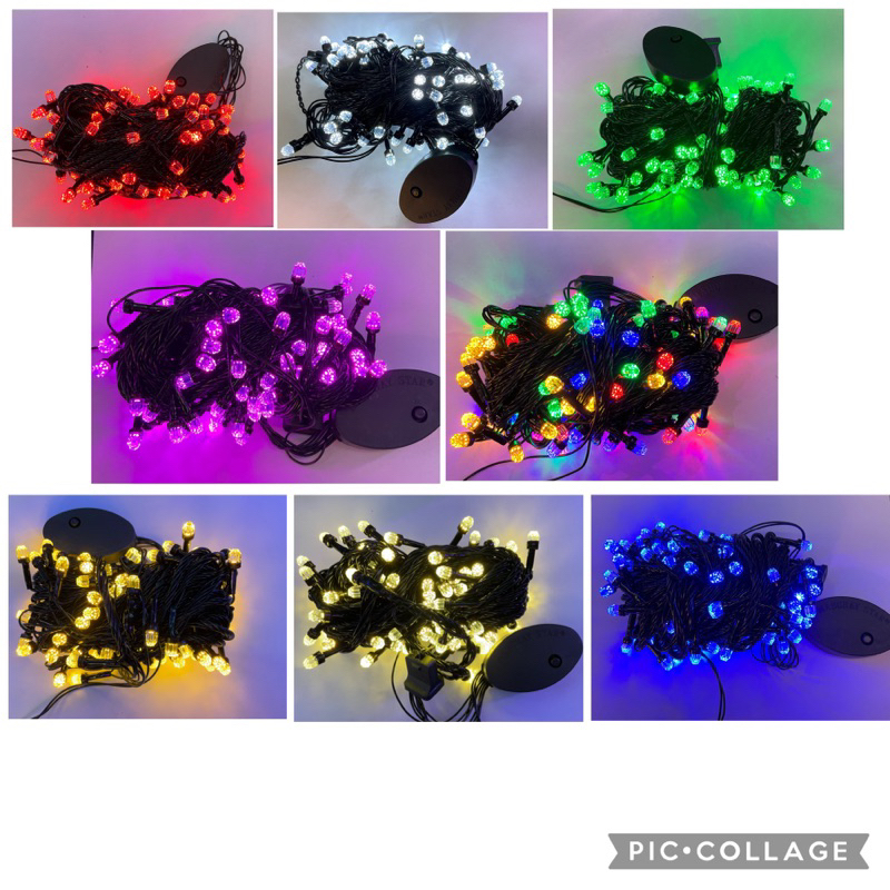 Mabuhay Star 100L Green Wire Diamond Crystal Light (Blinker) | Shopee ...