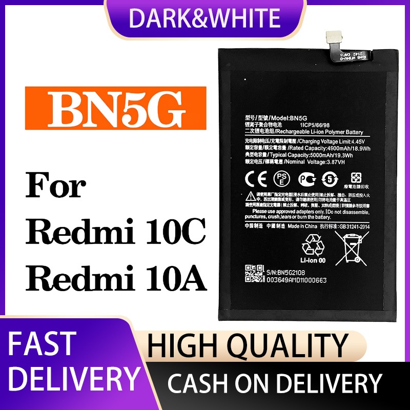 Replacement battery BN5G for Redmi 10A 10C Replacement battery | Shopee ...