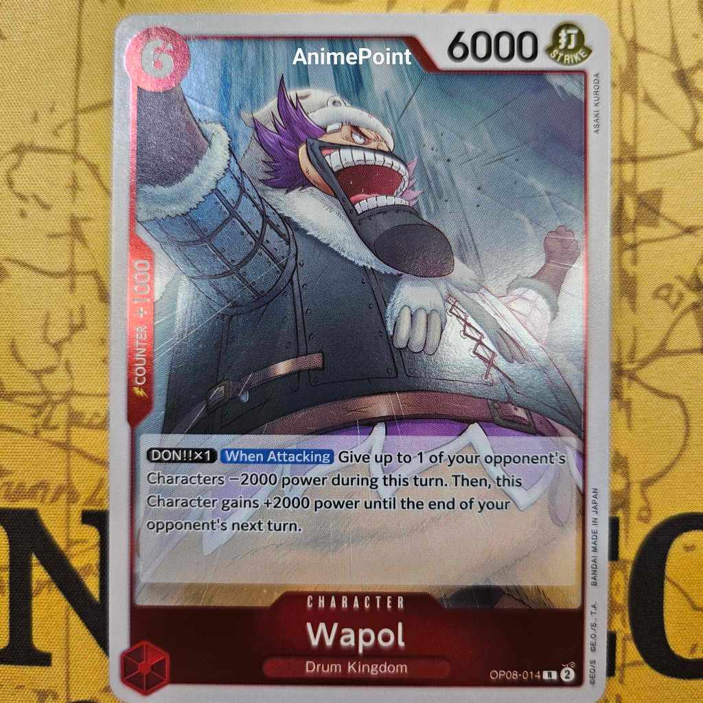 One Piece TCG [ENGLISH] OP08-014 R Wapol [ENGLISH VERSION] | Shopee Philippines