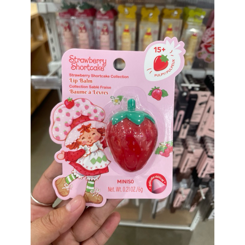 MINISO STRAWBERRY SHORTCAKE COLLECTION LIP BALM | Shopee Philippines