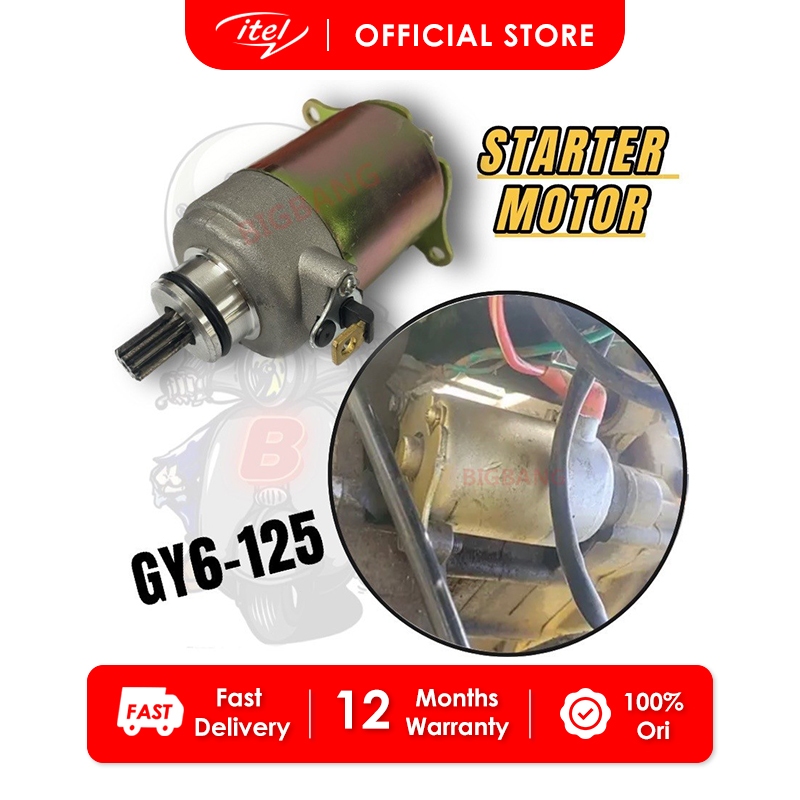 Motorcycle Gy6-125 Starter Motor Gy6 125/Rusi Gala/Rusi Passion ...