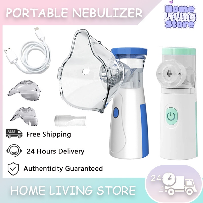 Rechargeable Portable Nebulizer Handheld Mesh Inhaler Ultrasonic ...