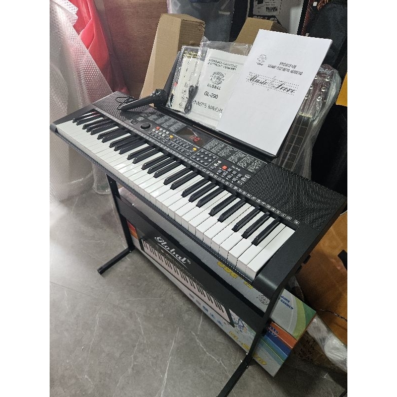 GL-290 ELECTRIC PIANO KEYBOARD Complete with new sticker guide 61keys ...