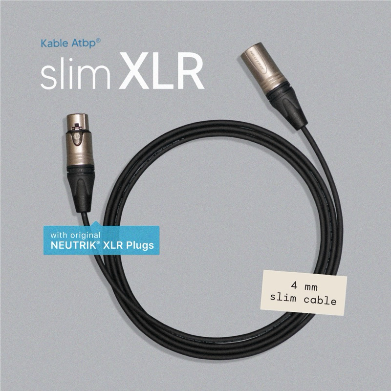 Kable Kustom Slim Balanced XLR Cable with Neutrik Plugs (Microphone ...