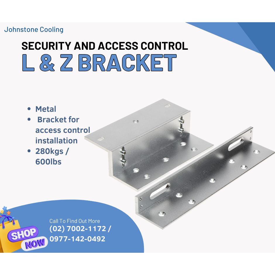 L and Z Bracket for Door Access Control 600lbs | Shopee Philippines