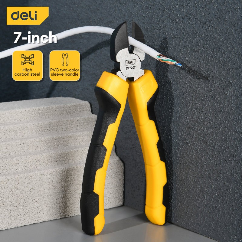 Deli Tool 7 Inch High-carbon Steel Material Professional Diagonal ...