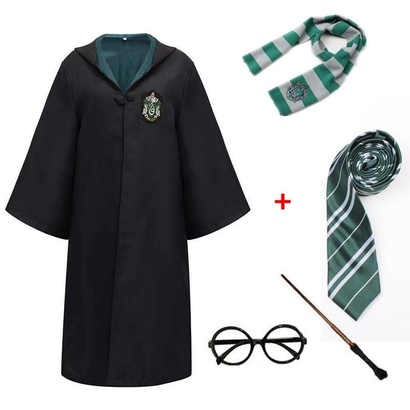 COD Book Character Magical Wizard Green Color Complete Set Costume for ...
