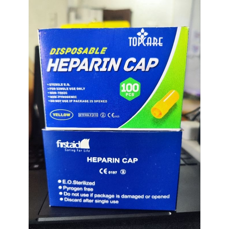 Heparin Cap Disposable Sterile Pyrogenic Free Sold per Box 100pcs ...