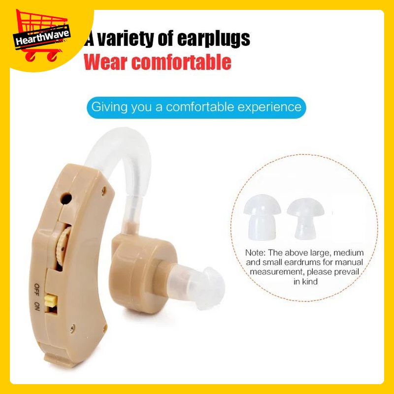 HearthWave Mini Hearing Aid Deaf Sound Amplifier For Adults Adjustable ...