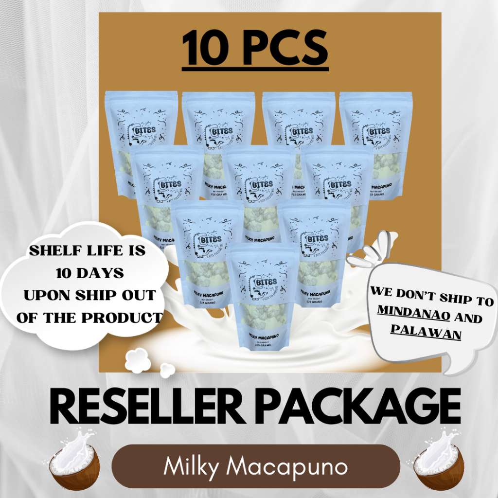 Reseller Package Bundle Milky Macapuno 225 GRAMS 10 PCS | Shopee ...