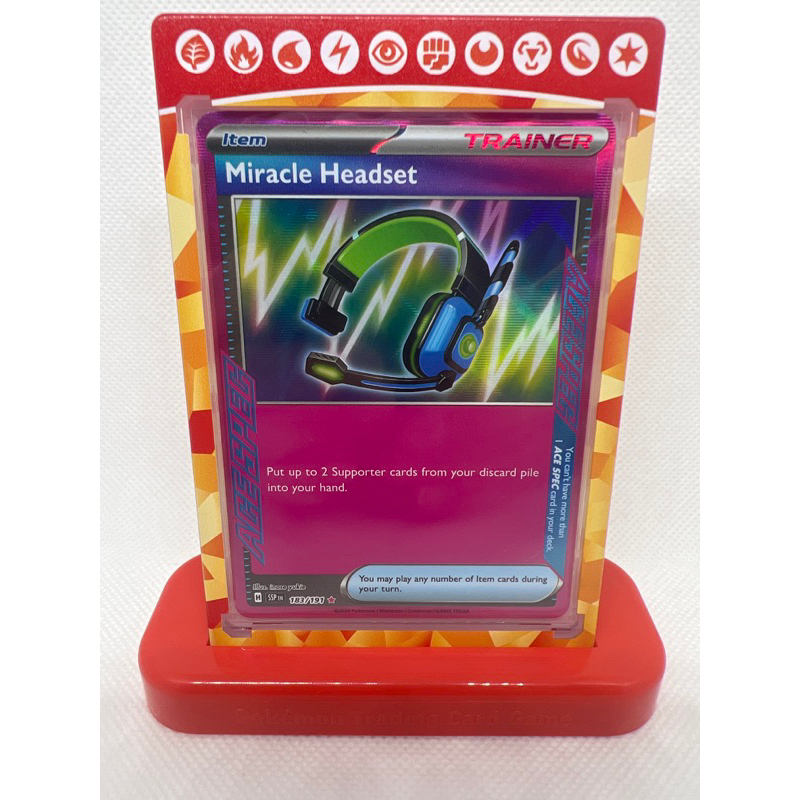 Miracle Headset - 183/191 - Ace Rare Scarlet & Violet: Surging Sparks ...