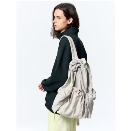 GU Soft Nylon Drawstring Backpack from JAPAN | Shopee Philippines