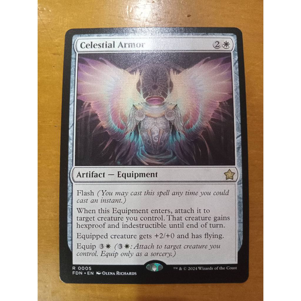 MTG Celestial Armor Rare FDN Foundations Magic the Gathering ENG | Shopee Philippines