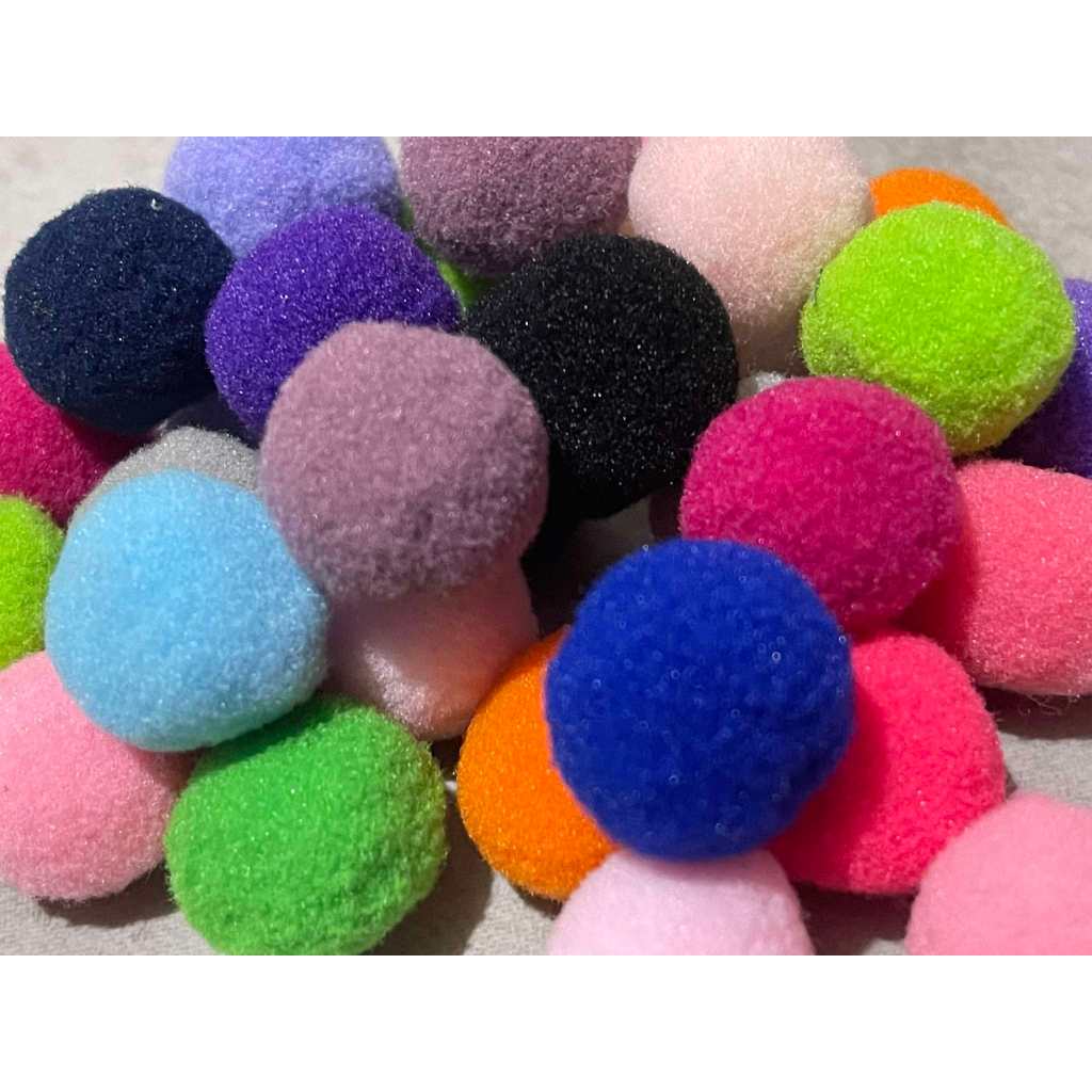 18mm Pompom Balls for craft DIY project (12PCS/PACK) | Shopee Philippines
