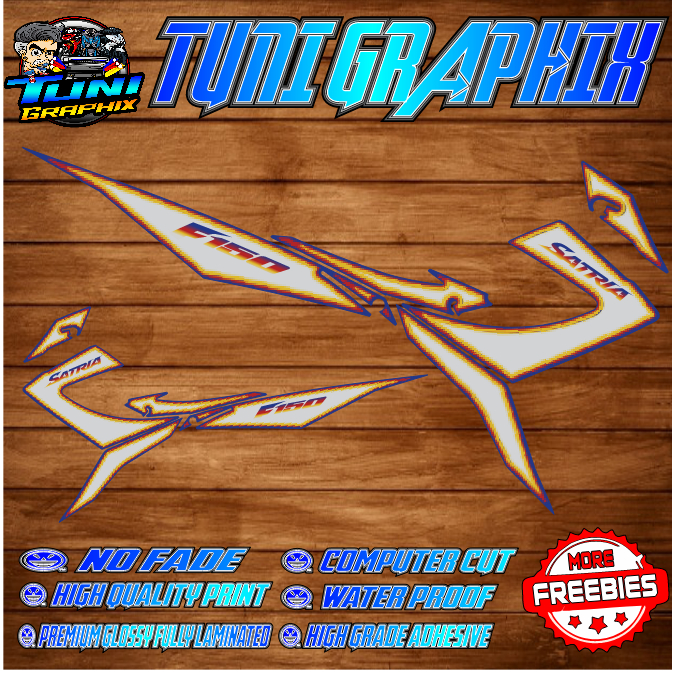 RAIDER 150 Carb Reborn F150 Titanium Decals (High Quality Print ...
