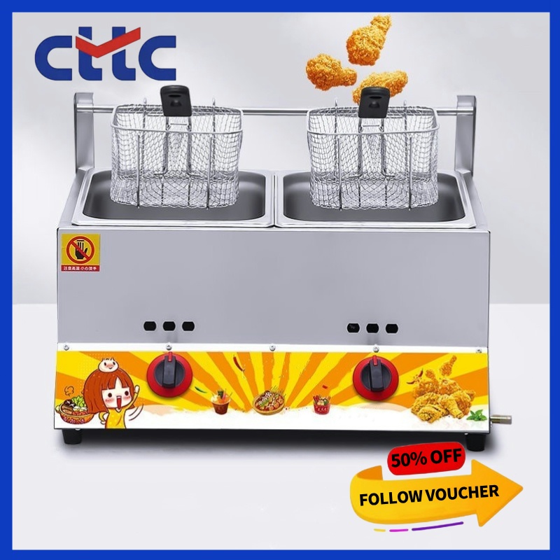 deep fryer Commercial pan deep fryer gas type single fryer Multi ...