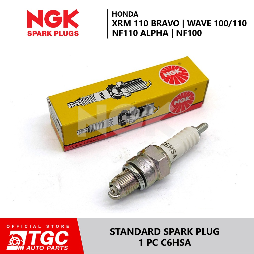 NGK Spark Plug Motorcycle Standard Honda XRM 110 Bravo Wave 100 / 110 ...