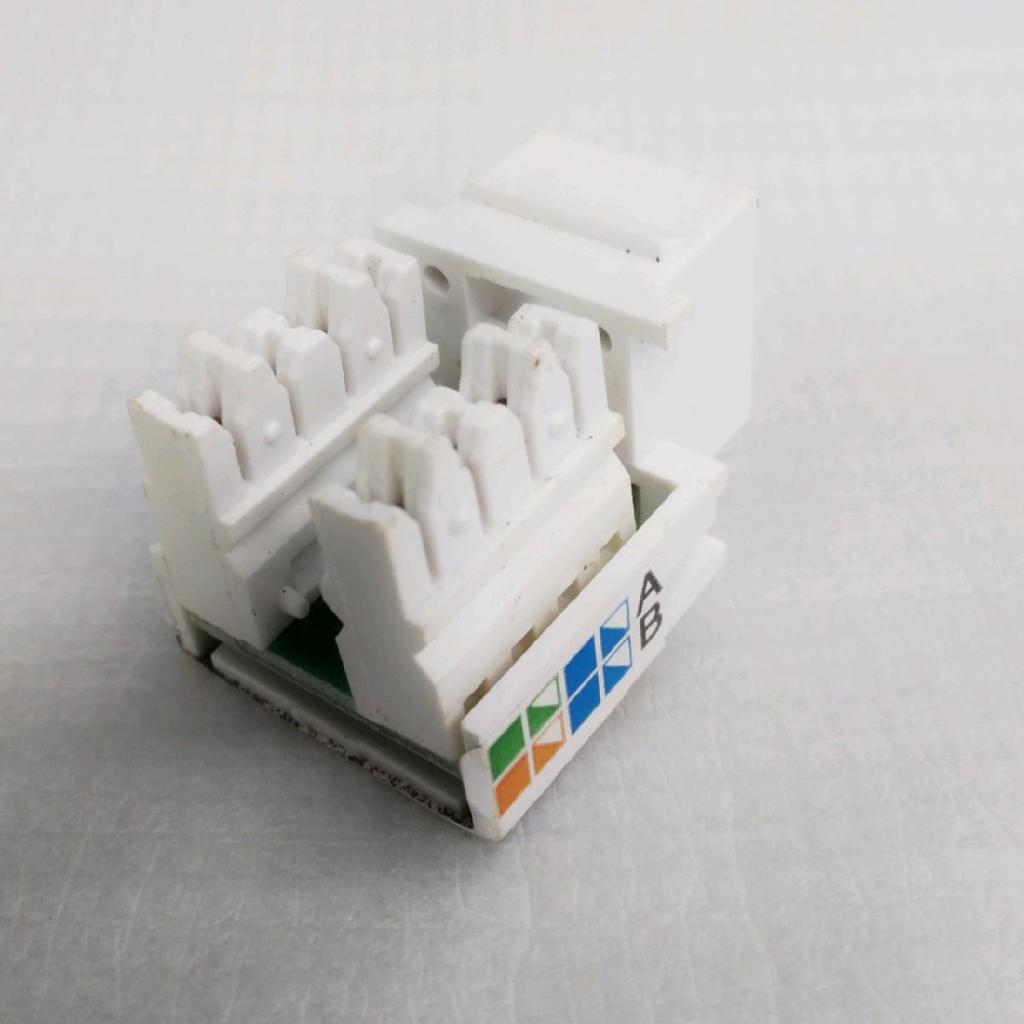 GF22026 2pcs/PACK AMP RJ45 JACK FEMALE (FOR WALL PANEL) | Shopee ...