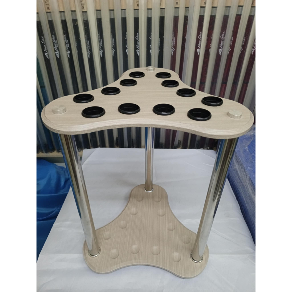 1set. 12 Holes Dyna Pool Billiard Stick Cue Rack Floor Pool Stand ...