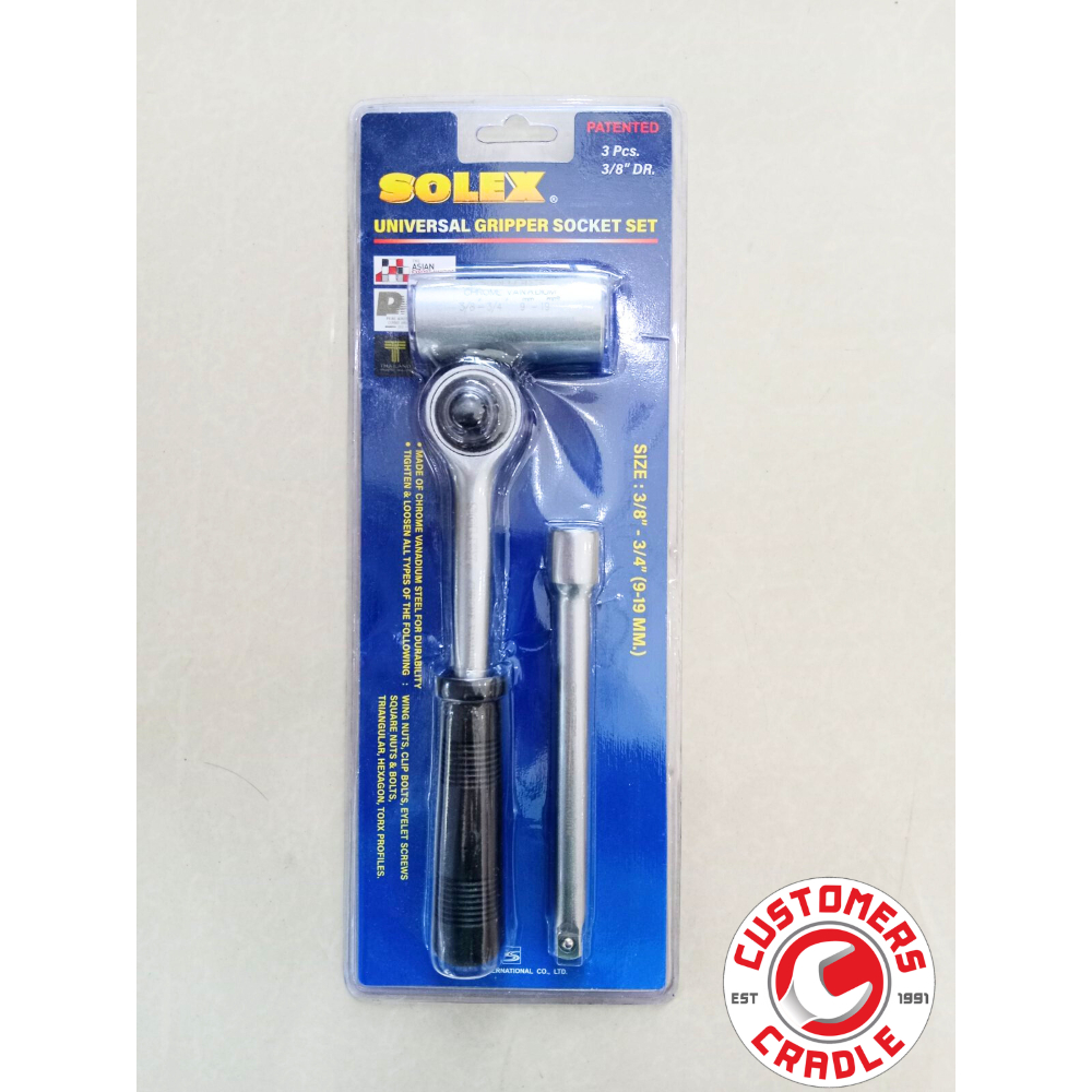 Solex Universal Gripper Socket Set | Shopee Philippines