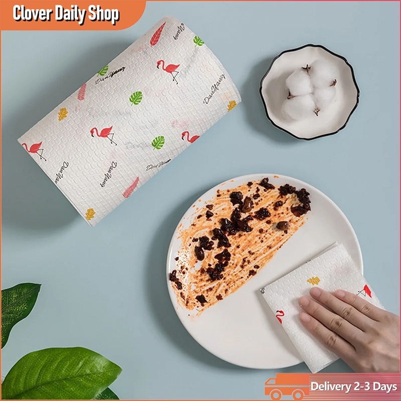 Disposable Kitchen Cloth Cleaning Paper Towel Colored White Dish Wash ...