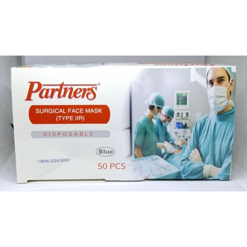 Face Mask ( Black and Blue) Partners Surgical Face mask 50pcs per box ...