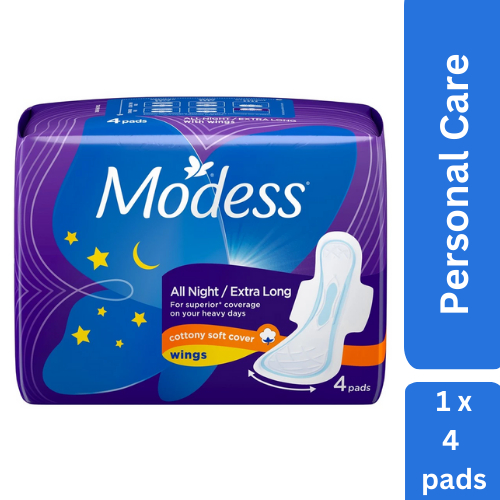 Modess All Night Sanitary Napkins 4S | Shopee Philippines