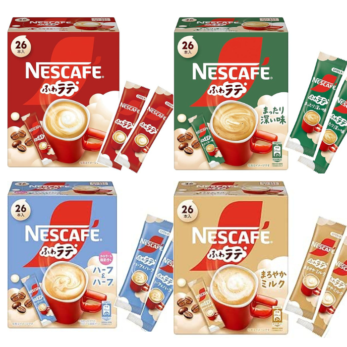 Nescafe Excella Fluffy Latte Stick Coffee 3-Type (Fuwa Latte, Half ...