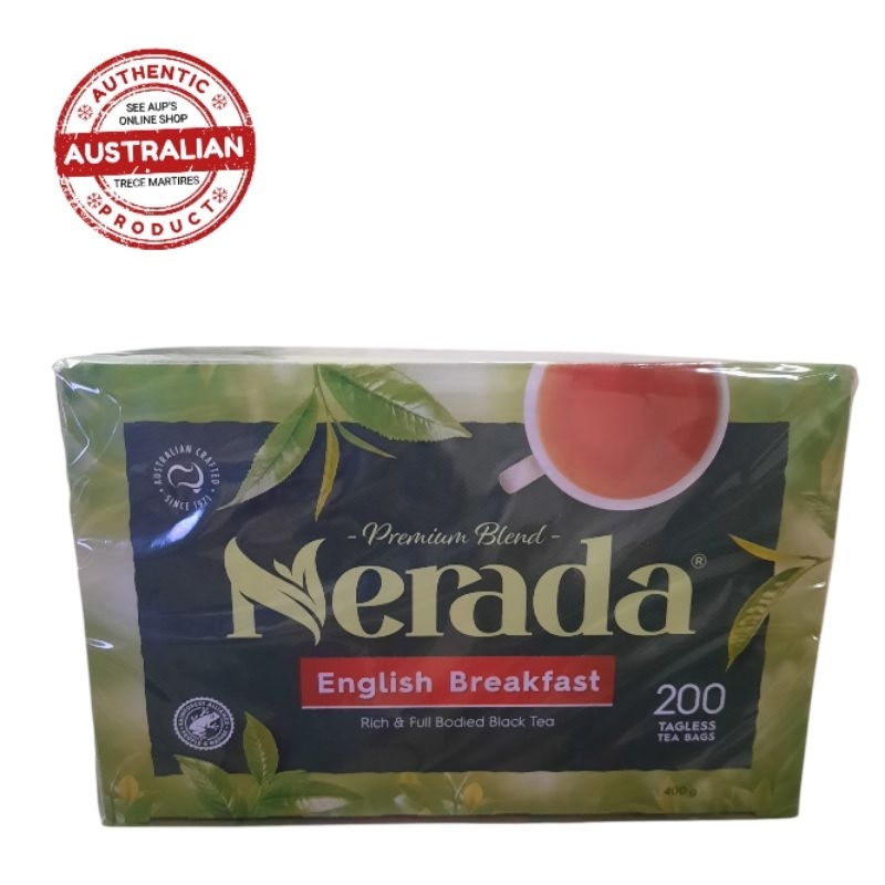 Nerada English Breakfast 200 tagless tea bags(Imported from Australia ...